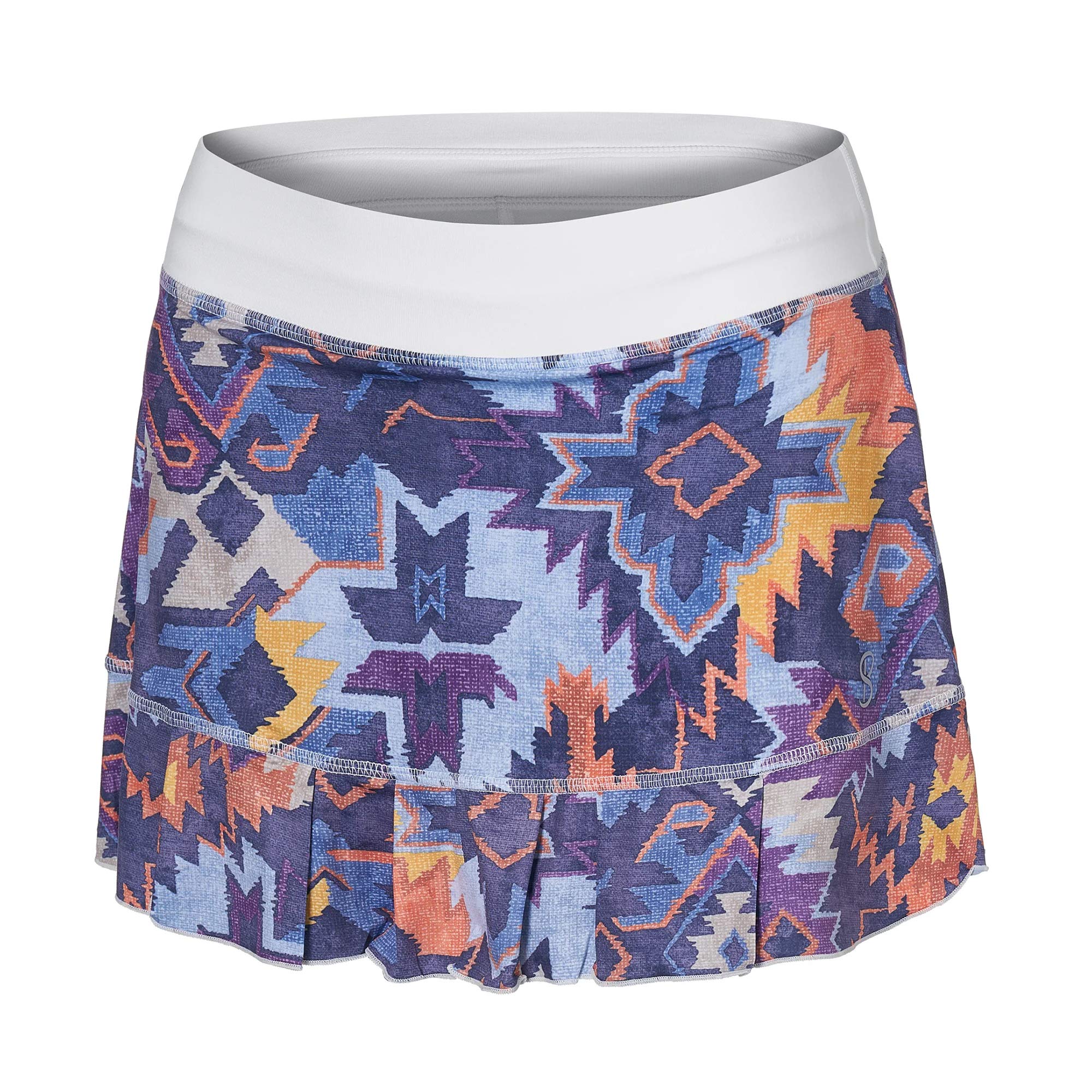 SOFIBELLA UV Colors Print 14 Inch Womens Tennis Skirt - Aztec/L