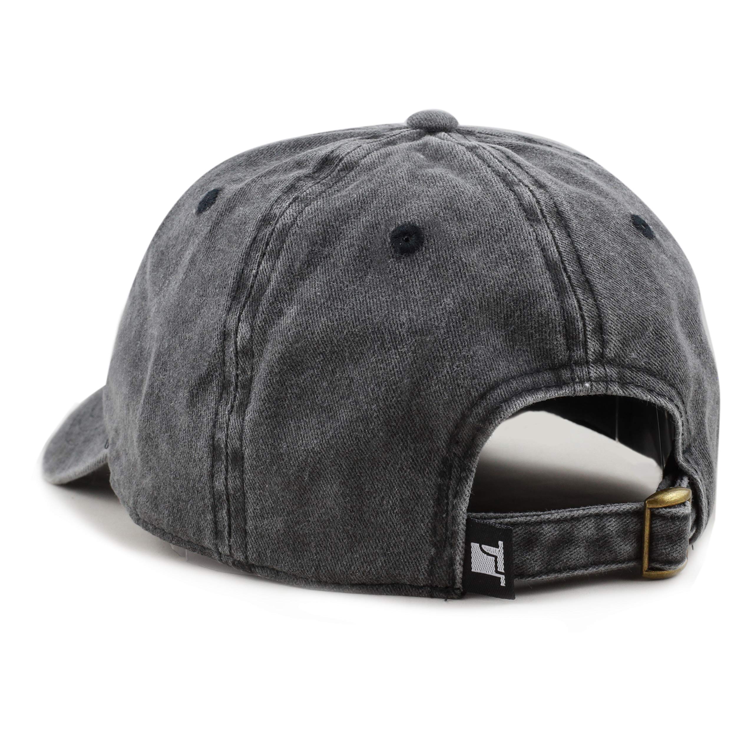 The Hat Depot 100% Cotton Pigment Dyed Low Profile Dad Hat Six Panel Cap (2. Green/Khaki)