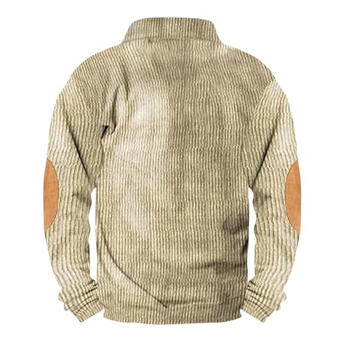 Sweatshirts for Men,Vintage Aztec Men's Golf Pullover Cowboy Mens Button Down Long Sleeve Shirts Fall Tops