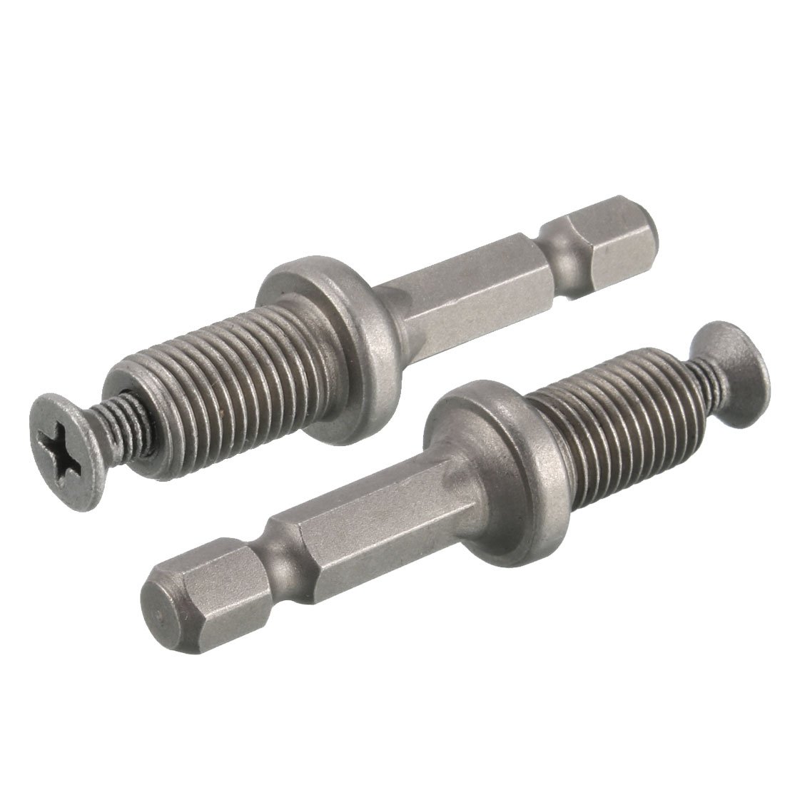 Uxcell a15081400ux0532 3/8" Hex Drill Chuck Adapter 2 Pcs for Makita Bosch Impact Driver