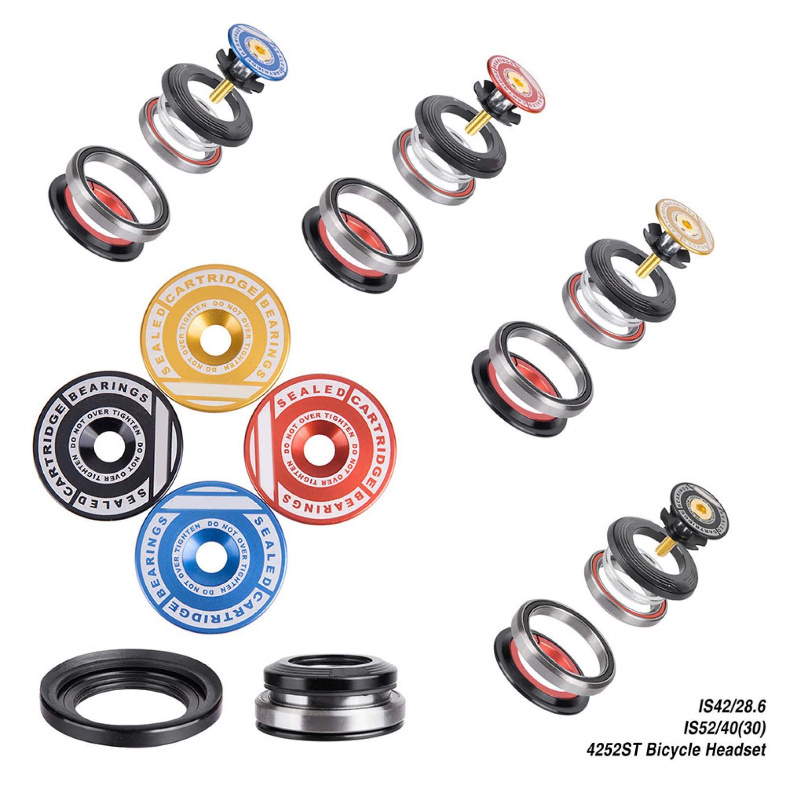 Weiyirot Bicycle Bearings, Scooter Headset, Colorfast BMX Forks, for Bicycle for Bike