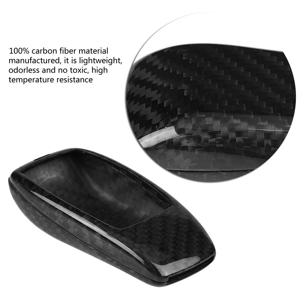 Terisass Car Remote Key Fob Case Shell Repalcement Carbon Fiber Key Shell Case Cover Trim for Mercedes Benz E Class W213 2016 2017 2018 for Mercedes Benz S Class W222 2014 2015 2016 2017 2018