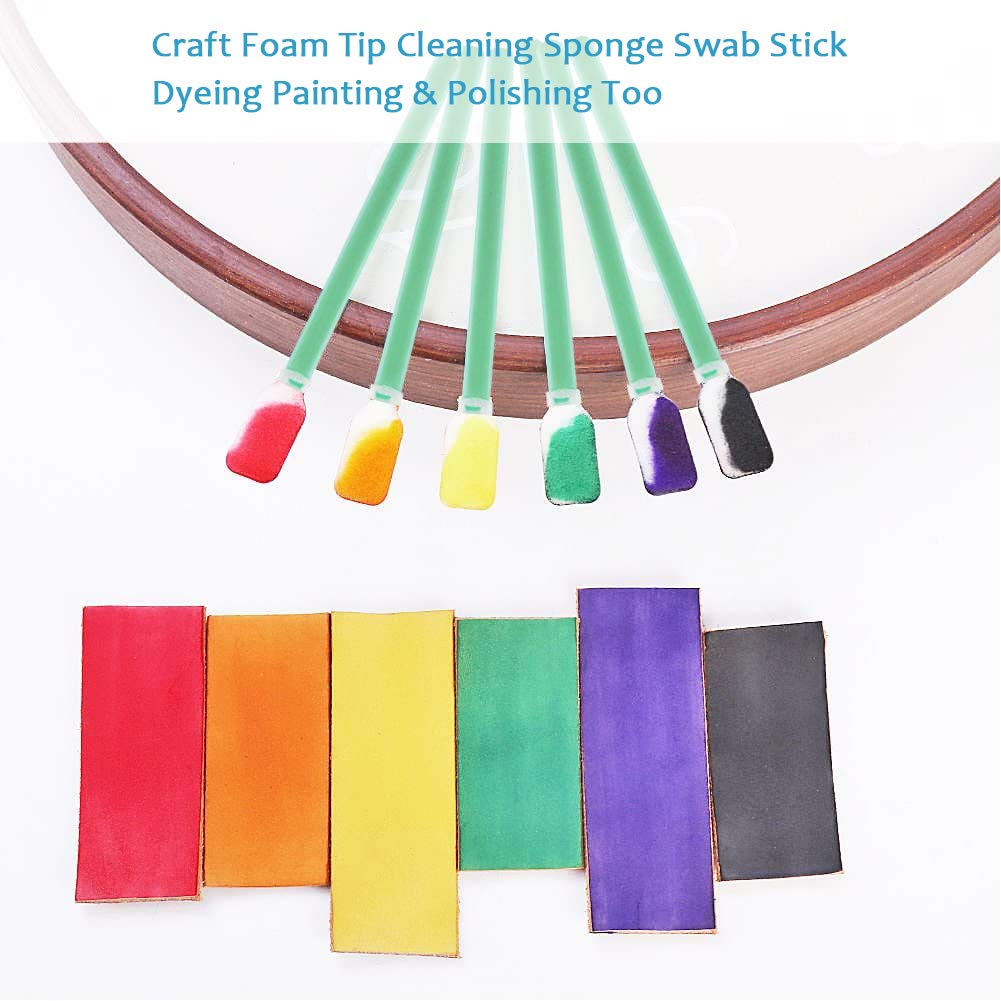 Wellgler's 200pcs 5.11" Foam Swabs, Square Rectangle Cleaning Swab，for Solvent Format Inkjet Printer Roland Optical Equipment