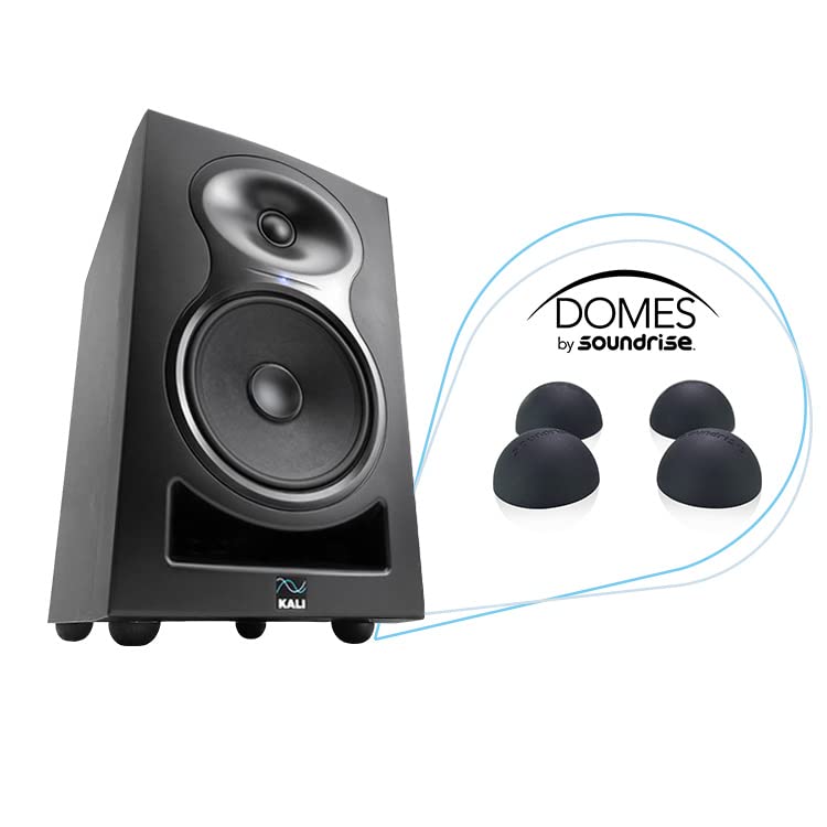 Soundrise Domes Isolation Pads - Sound Dampening & Anti-Vibration Silicone Feet - Audio Isolation Feet for Subwoofers, Speakers & Turntables - Peel & Stick, Durable Class-A Silicone, Non-Slip (4-Pack)