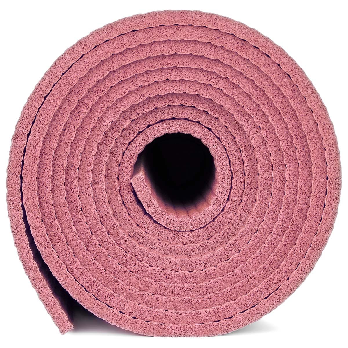 YogaAccessories 1/4" Thick High-Density Deluxe Non-Slip Exercise Pilates & Yoga Mat, Blush