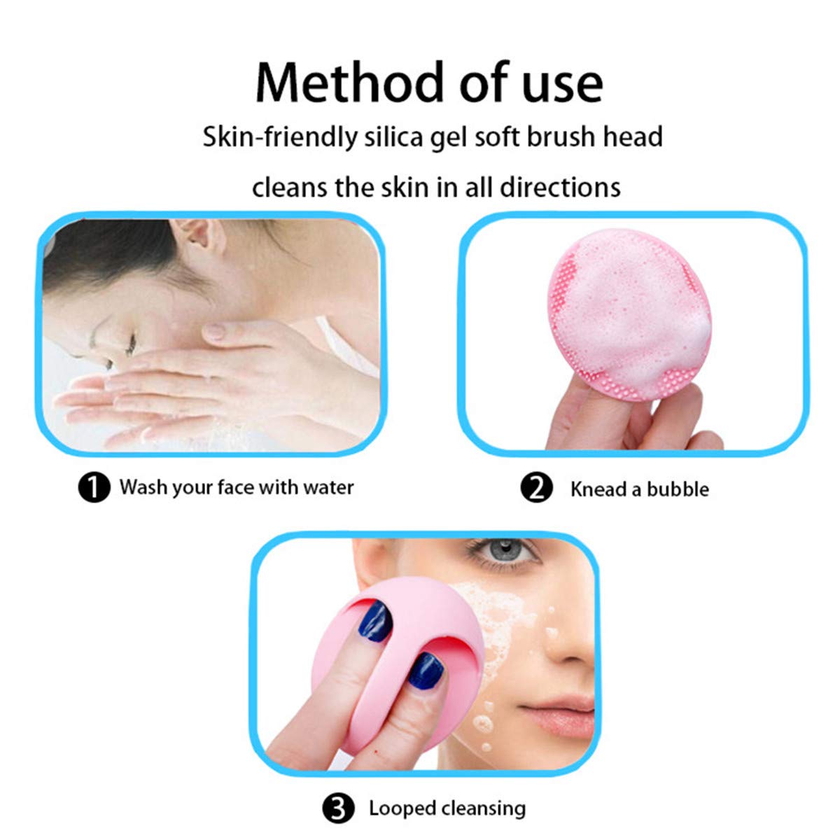Super Soft Silicone Face Cleanser Brush