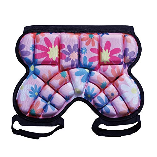 WENMOS Children Protective Butt Hip Pad Protective Gear Kids Padded Shorts Pants for Ski Skate Snowboard Roller Skating (Red Hip pad)