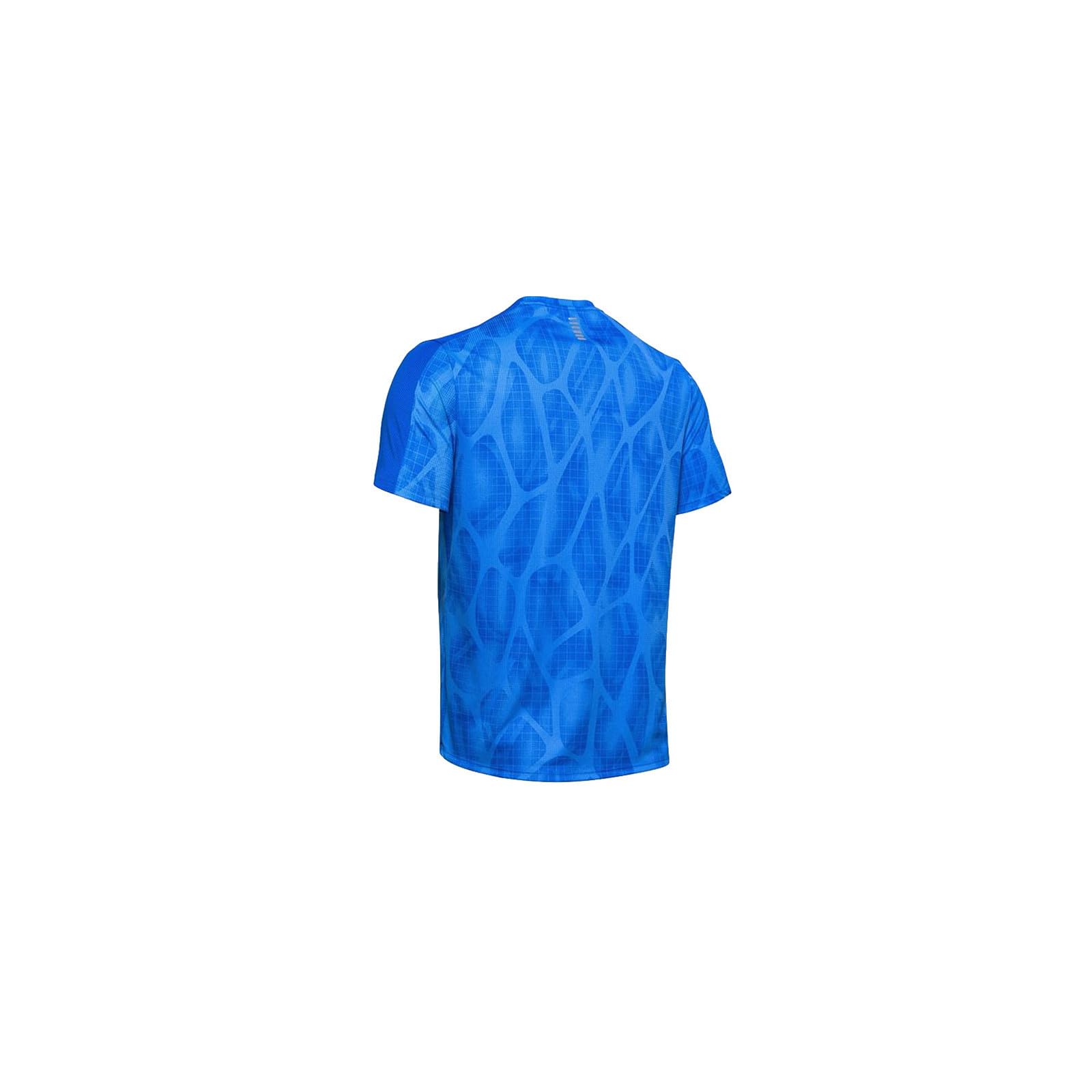 Under Armour Speed Stride Printed Running Short Sleeve, Versa Blue (486)/Reflective, Large