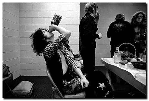 Wall Decor Jimmy Page Poster 16 x 24 Inches | Ready To Frame For Office, Living Room, Dorm, Kids Room, Bedroom, Studio | Full Sized Black And White Print