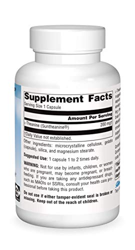 SOURCE NATURALS Serene Science L-Theanine 200 Mg Capsule, 120 Count