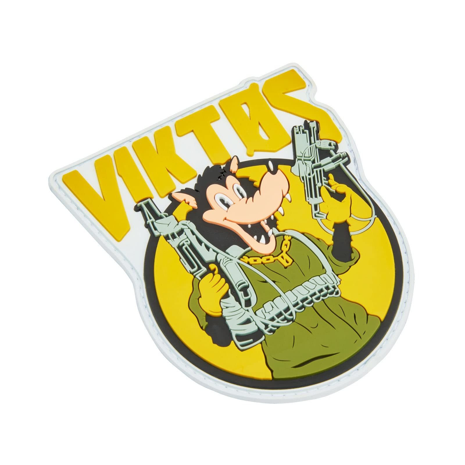VIKTOS PVC Huff & Puff Moralpha Patch Applique Badge with Hook and Loop Backing for Caps, Backpacks, Vest, Harness