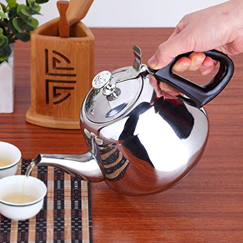 Stainless Steel Kettle Stove Kettle Creative Fashion Teapot Large-capacity Household Teapot With Filter (1.3L, 43.9OZ) Multifunctional water kettle