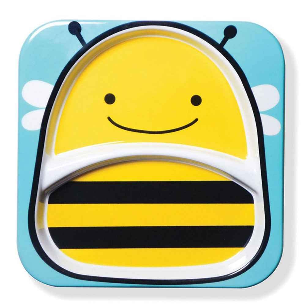 Skip Hop Baby Plate, Zoo Divided Plate, Bee