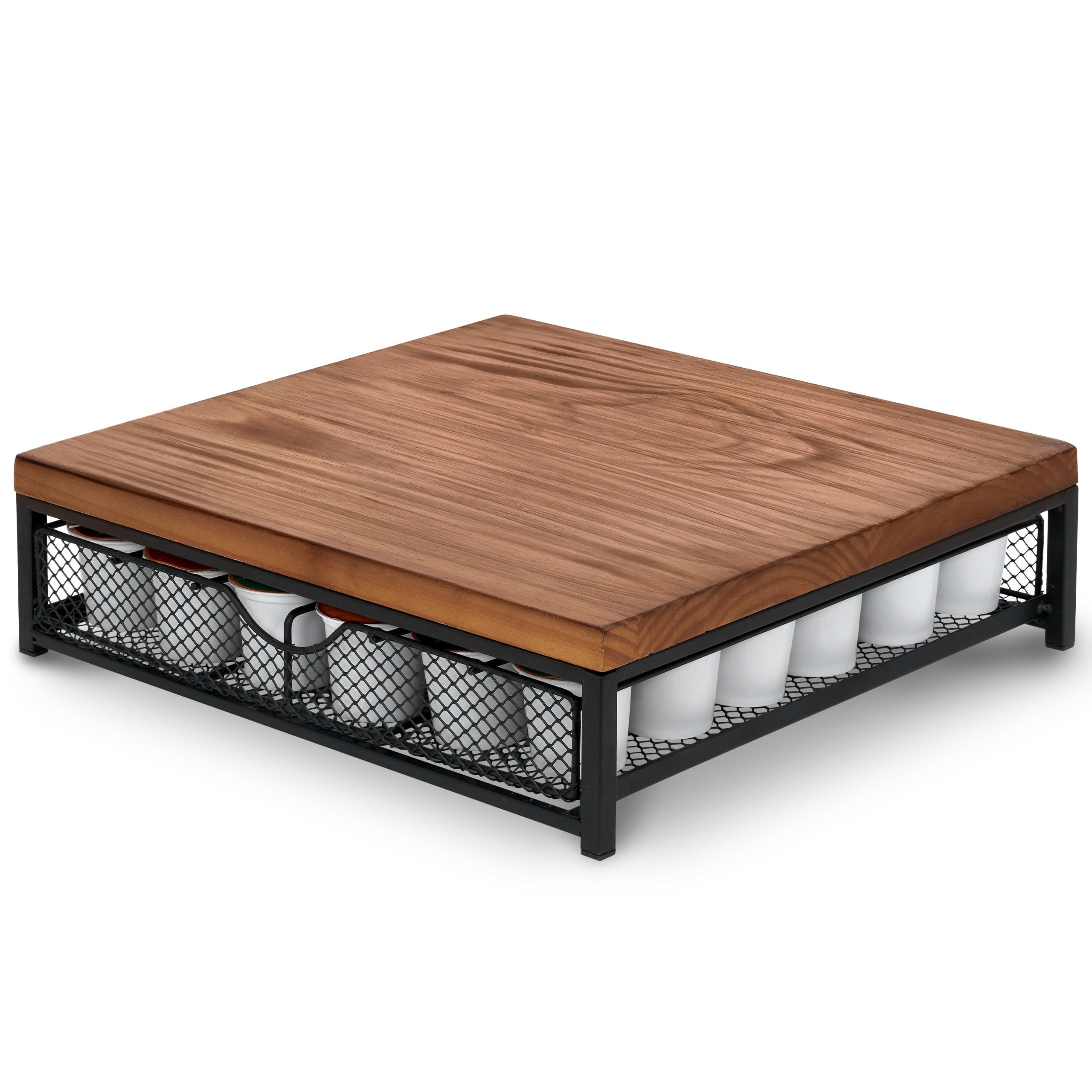 YCICI Coffee Pod Drawer Holder for K cup, Coffee Pod Drawer Holder Organizer, No Assembly Required, K Cup Holder with 36 Capacity Capsule Pods. Suit for Home Office,Kitchen,Cafe Counter. (Black)