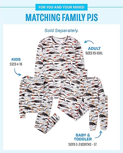 The Children's Place Kids 2 Piece Family Matching, Halloween Pajama Sets, Cotton, Glow Mummy, 8