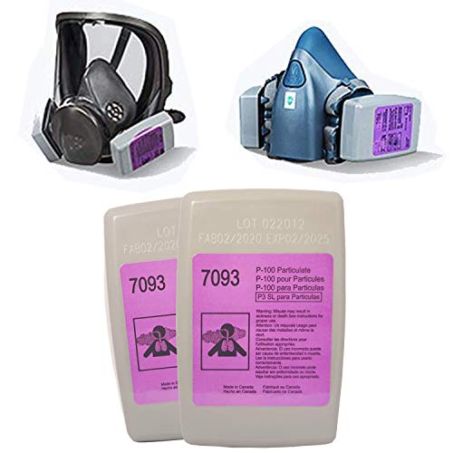 Xcrew 7093 Particulate Filter Compatible with 7093 High Efficiency Filter Box Filter Retainer FF-4 6200 6800 7502 7000 6000 Replacement Cartridge Filter (2 PCS)