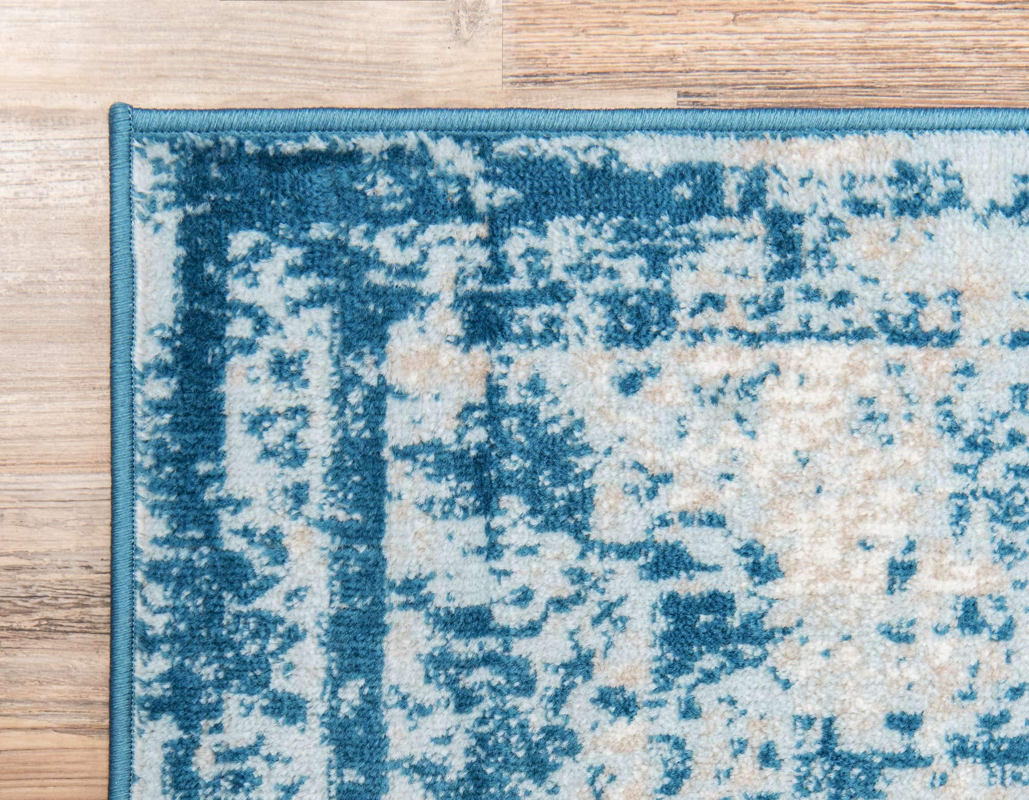 Unique Loom Sofia Collection Area Rug - Salle Garnier (9' x 12' 2" Rectangle, Blue/ Ivory)