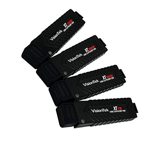 VisionTek XT 120 GB USB 3.0 Pocket SSD, Up to 445MB/s Read & 445 MB/s Write Speeds, Bootable Drive, TLC NAND, SMI Controller, Compatible with PS3/PS4 & Xbox One S/X (901238)
