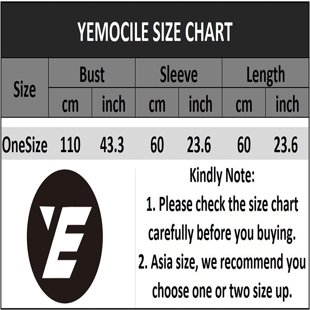 YEMOCILE Knitted Sweater for Women with Cute Ghost Pattern Gothic Streetwear with Long Sleeves for Girls Orange