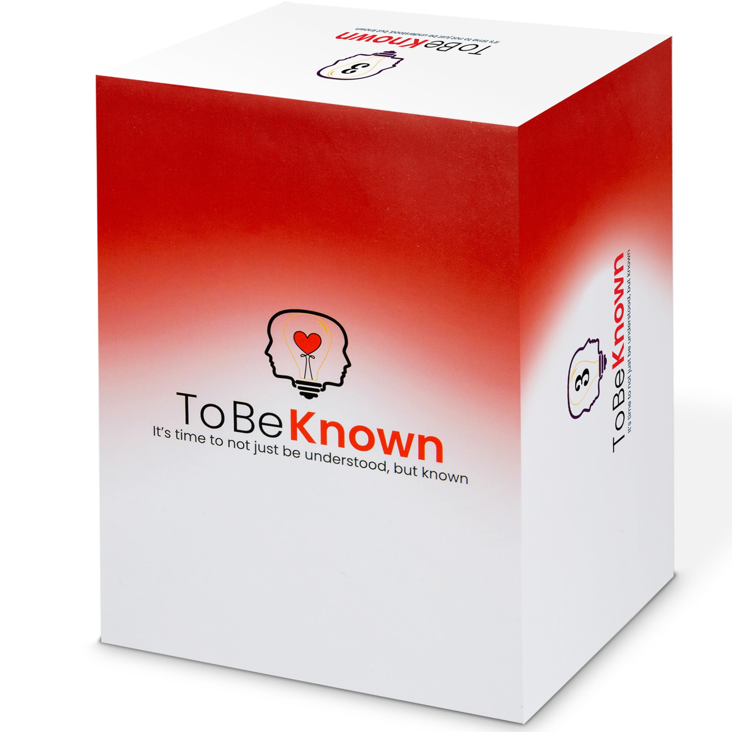 to Be Known Card Game - Valentine's Day Connect W/Your Lover 350 Questions Adult Card Game,Interactive Deck for Couples. Meaningful Conversations and Relationship Building