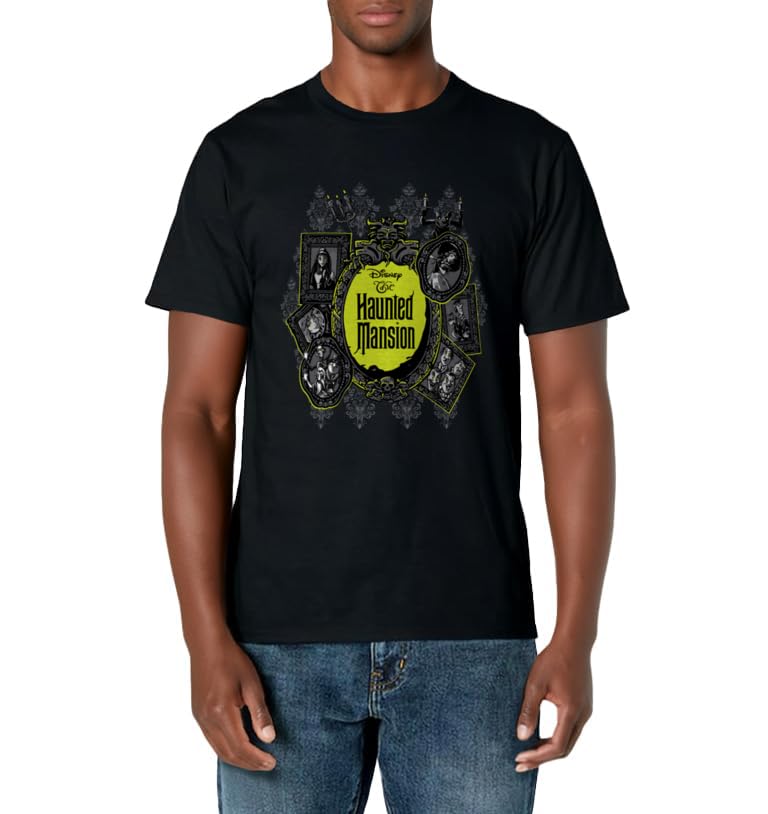 The Haunted Mansion Iconic Character Portraits Mashup T-Shirt