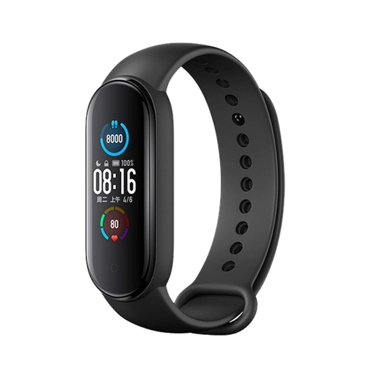 Xiaomi Mi Band 5 Activity Tracker, Fitness Tracker, Smartwatch100 Background Screen, 1.1 Inch AMOLED Display, 50 m Waterproof, Black