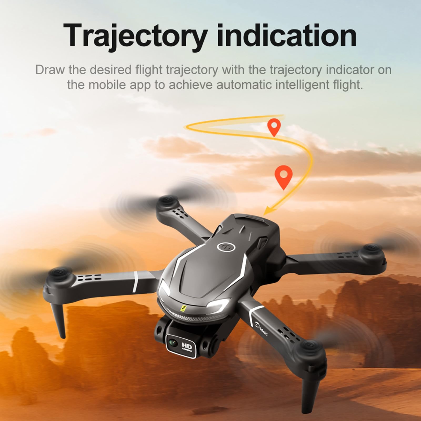 Upgraded Aerial Photography Drone With 4K Camera - Remote Control Drone Toy For Kids - Foldable Quadcopter With Altitude Hold, Headless Mode - Drone with Camera for Adults Kids