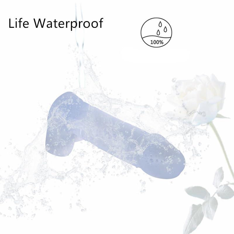Small Realistic Dildo 4.5 inch Mini Penis, G-Spot Stimulation Dildos Prostate Massager Clear Lifelike Mini Dildo Texture Double-Layer Beginner Waterproof Silicone Butt Plug Dildo Sex Toys for Couples