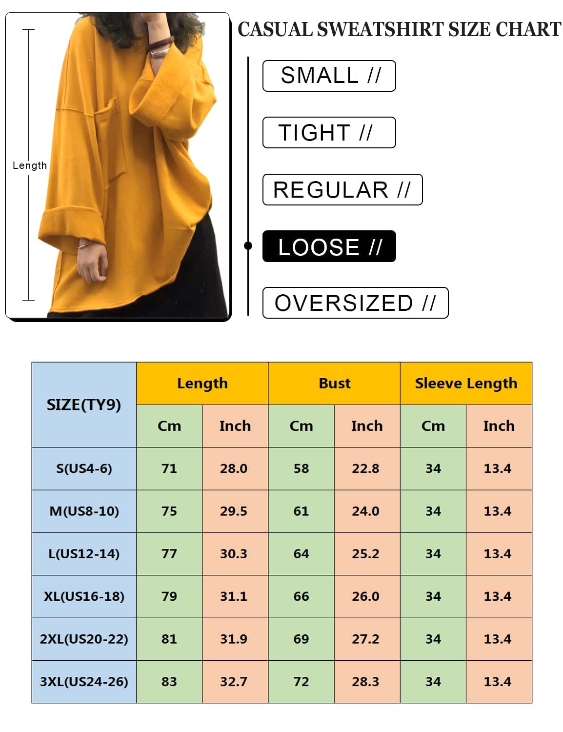 YESNO Women Sweatshirts Sweatshirts Long Sleeve Shirts Crewneck Pullover Tops (Large, Wx1 Coffee)