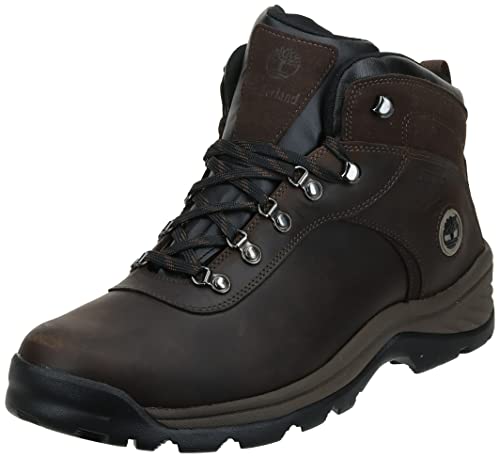 Timberland mens Flume Mid Waterproof Hiking Boot, Dark Brown, 8.5 US