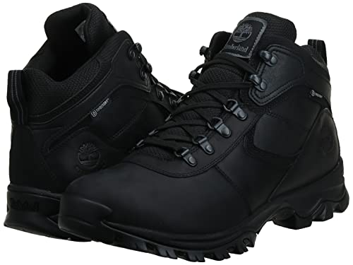 Timberland mens Anti-fatigue Waterproof Leather Mt. Maddsen Hiking Boot, Black, 11.5 Wide US
