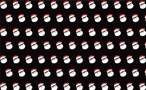 ZIGFRUIT 10 Sheets Black Santa Wrapping Paper Christmas Holidays Wrapping Paper African American Christmas Wrapping Paper Roll for Gifts 17”x27.5” Per Sheet(10 Sheets in A Roll Not Folded Sheets)