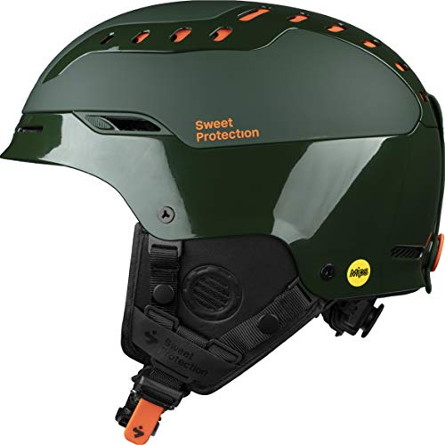 Sweet Protection Switcher MIPS Helmet - Hybrid Hardshell Snowboarding and Ski Helmet Equipped with Ventilation and Audio Ready System, Highland Green, XX-Large