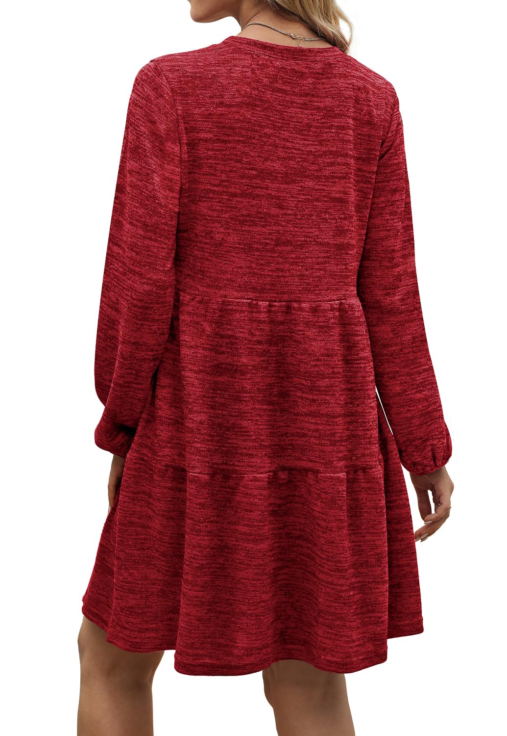 Winter Dresses for Women Casual Christmas Dresses for Leggings Trendy Red S