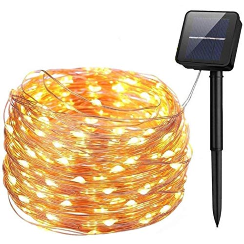 WDWL Solar Lantern String Outdoor Waterproof LED Copper Wire Flashing Home Courtyard Garden Holiday Landscape Decoration Light Strip