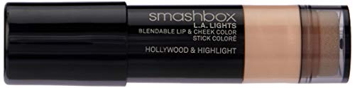 Smashbox L.A. Lights Blendable Lip and Cheek Color Lipstick, Hollywood and Highlight, 0.17 Fluid Ounce