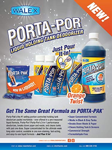 Walex Porta-Por PPOR46PACK 6 Pack 4oz. Liquid Black Holding Tank Deodorizer
