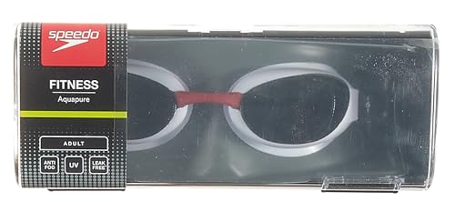 Speedo Adult Aquapure Goggle - Red/smoke