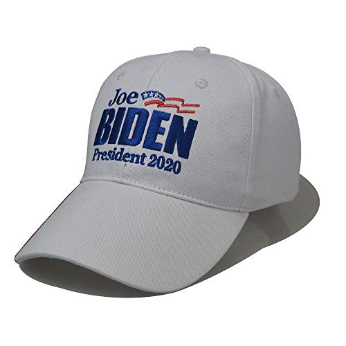 YIIHUD Joe Biden Baseball Hat Presidential Election in 2020 Cotton Baseball Cap Adjustable Vote for Your President White