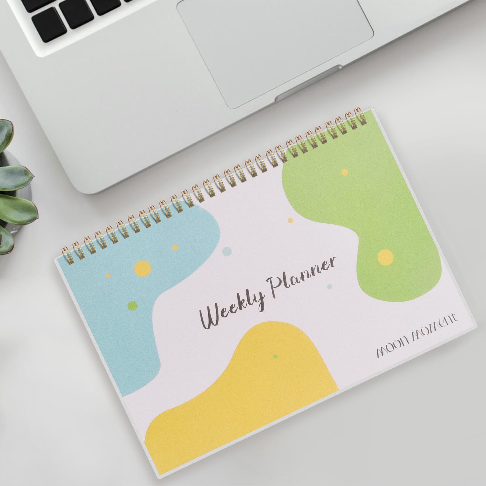 Weekly To Do List Notepad, Undated Weekly Desk Planner & Monthly Calendar, 60 Sheets 7 X 10" Task CheckList Notebook For Work Office Home, Sunday Start, Green