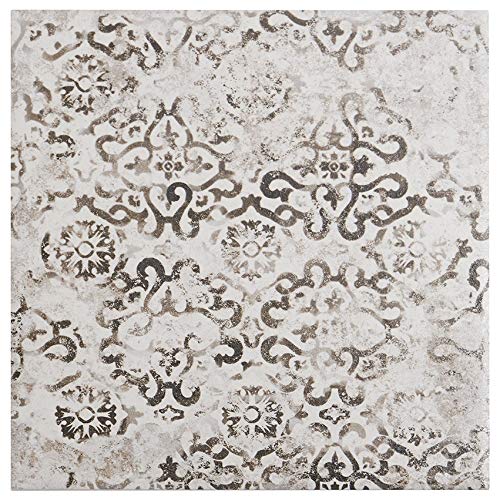 Wallabee Nera Encaustic 8" x 8" Matte Porcelain Floor and Wall Tile (1 Box Covers 11.19 sq. ft.)