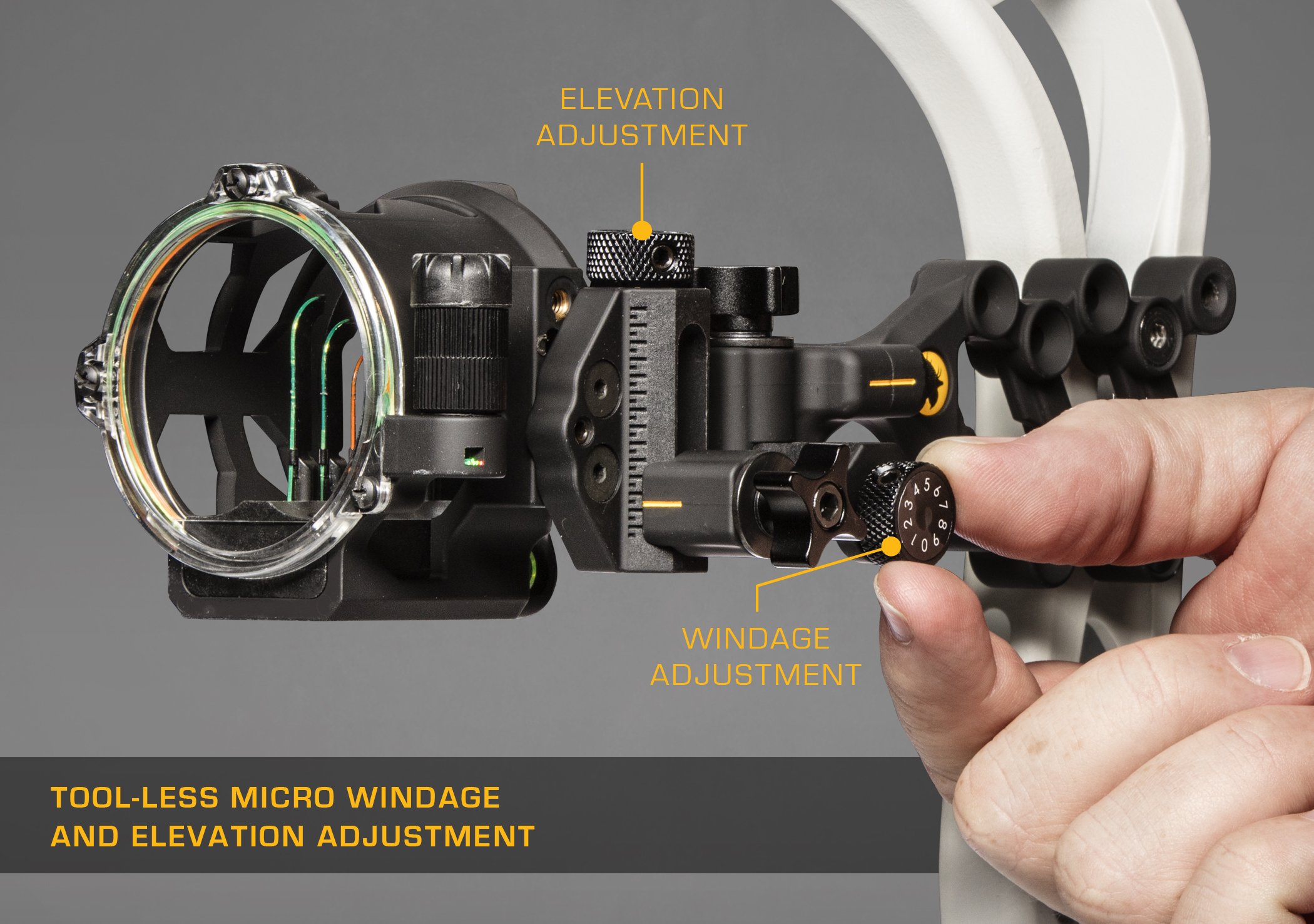 Trophy Ridge Peak 5 Pin Archery Bow Sight, Right Hand, 0.019 Pin