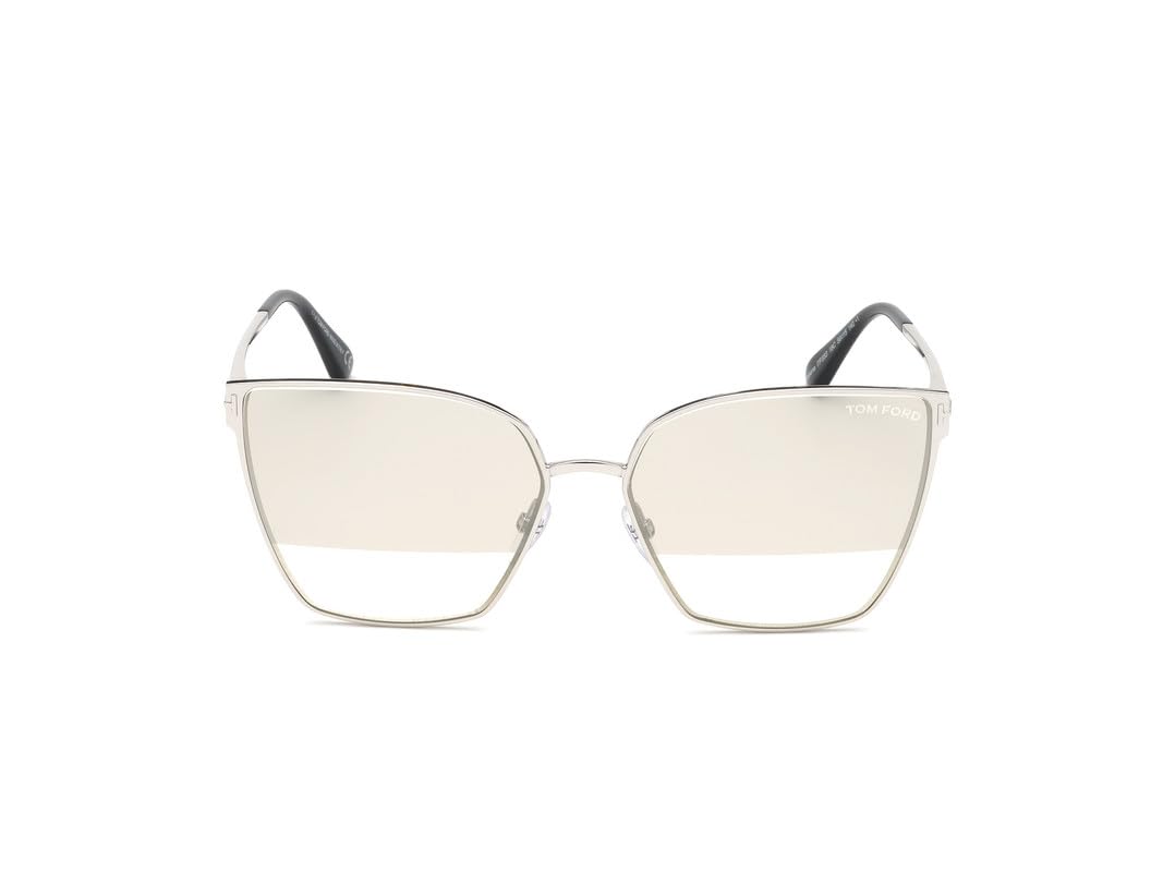 Tom Ford FT0653 18C Shiny Rhodium Helena Cats Eyes Sunglasses Lens Category 1 L