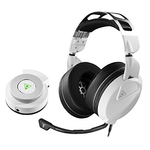 Turtle Beach Elite Pro 2 + SuperAmp Performance Gaming Headset for Xbox Series X, Xbox Series S, Xbox One, PC, & Mobile with Bluetooth – Surround Sound, 50mm Speakers, Memory Foam – White