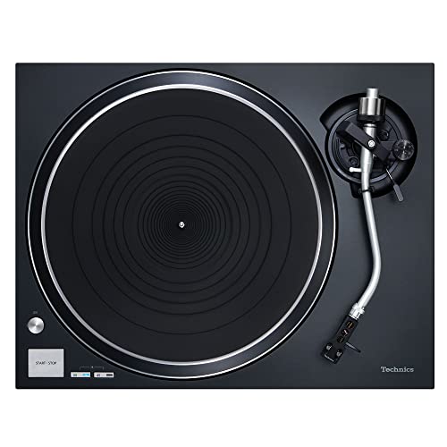 Technics Turntable, Premium Class HiFi Record Player with Coreless Direct, Stable Playback, Audiophile-Grade Cartridge and Auto-Lift Tonearm, Dustcover Included β SL-100C, Black (SL-100C-K)