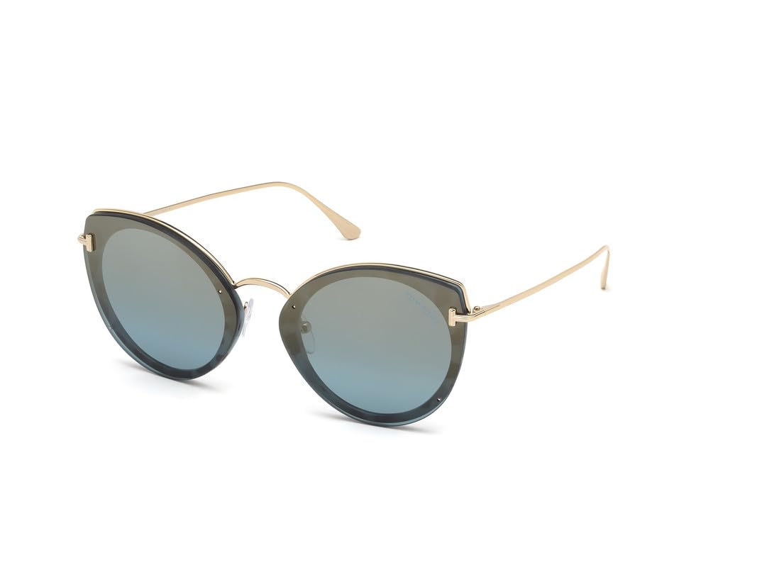 Tom Ford JESS FT 0683, Gold/blue, Women's sunglasses, 63/14/145