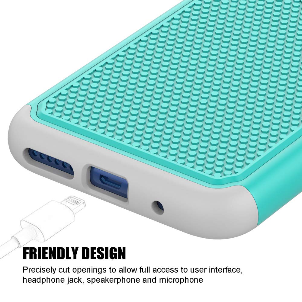 SYONER Shockproof Phone Case Cover for Motorola Moto E 2020 (6.2") [Green]