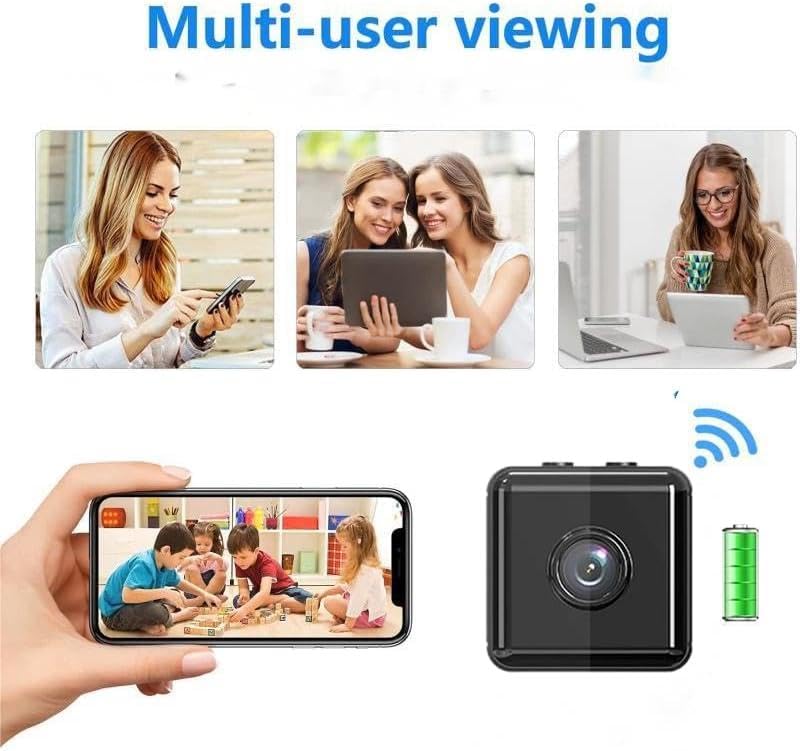 Wireless WiFi Security Camera Home Indoor Outdoor Camera House Cam 1080P Car Camaras Smart Home Camera Baby for Hous Home Office Outdoor Camera Mobile APP Remote Security Camera No Need Wifi Camera