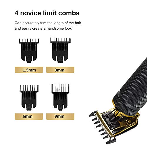 T Blade Trimmer for Men, Professional Cordless Hair Liners Electric Hair Trimmer, Zero Gapped Baldheaded Hair and Beard Trimmer (black)