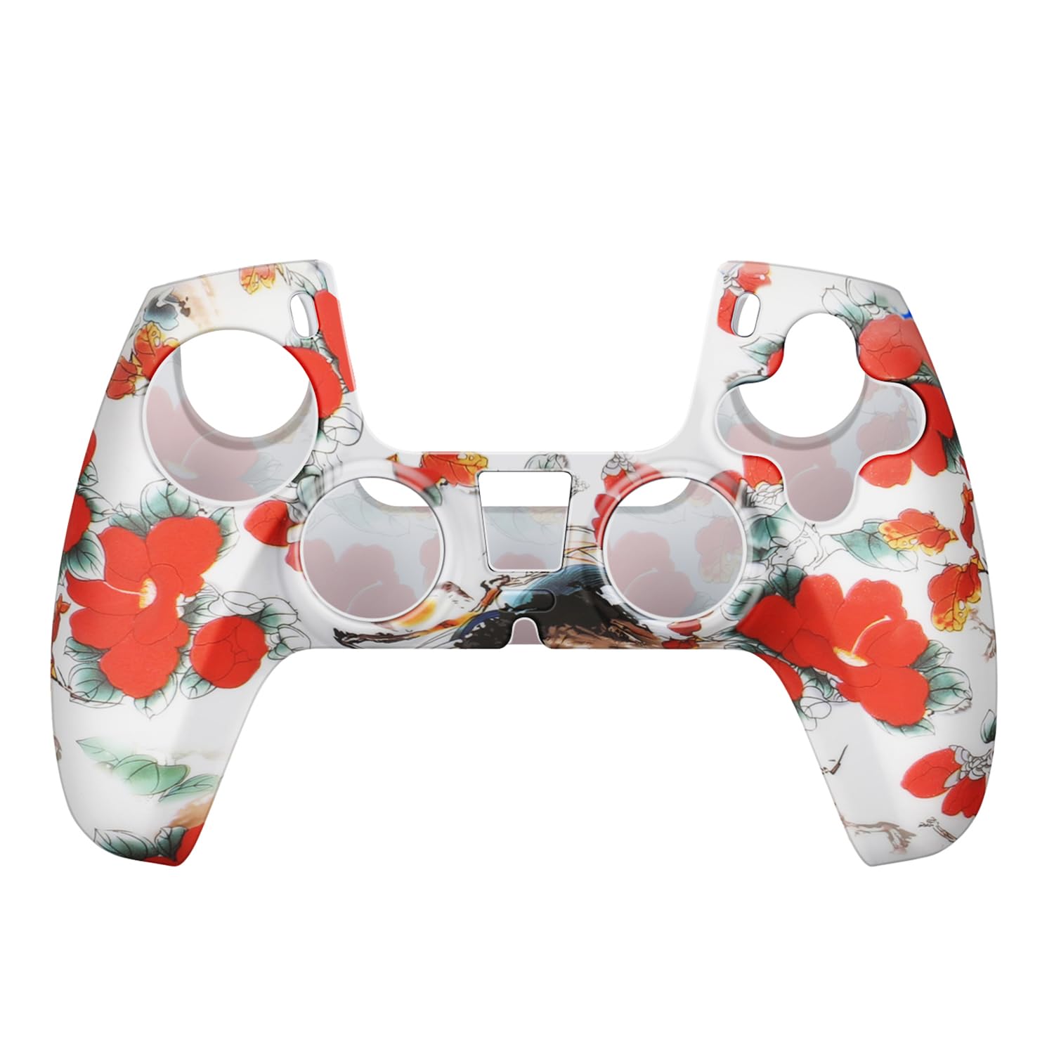 TNP Controller Case for PS5 Silicone Controller Skin for Dualsense Cover + 8 Pro Thumb Grips Set Sony Playstation 5 Skins Accessories Skull with Ergonomic Textured Grip